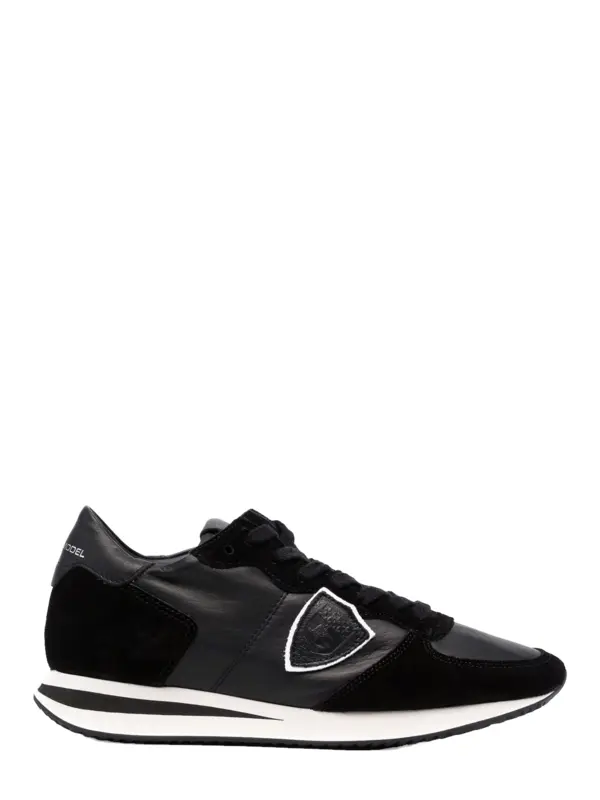Philippe Model Logo Patch Sneakers - Black