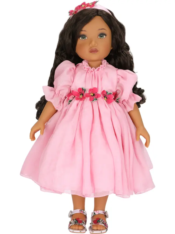 Dolce & Gabbana Doll With Chiffon Dress - Multi-colored