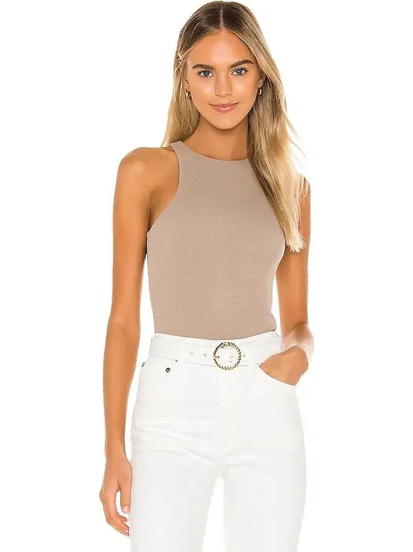 LOVERS AND FRIENDS Reading Bodysuit - Taupe