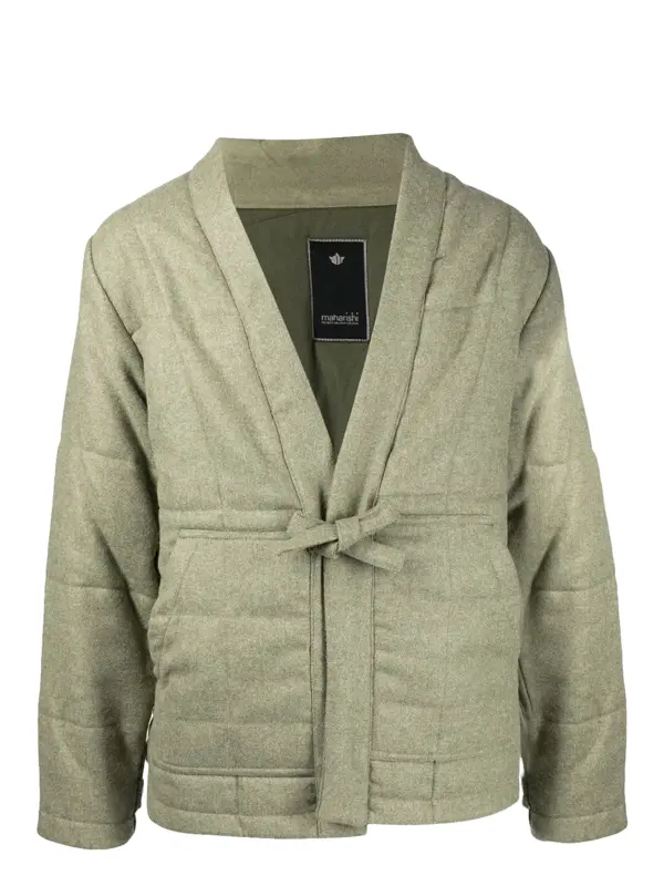 MAHARISHI Padded Tie-waist Jacket - Green
