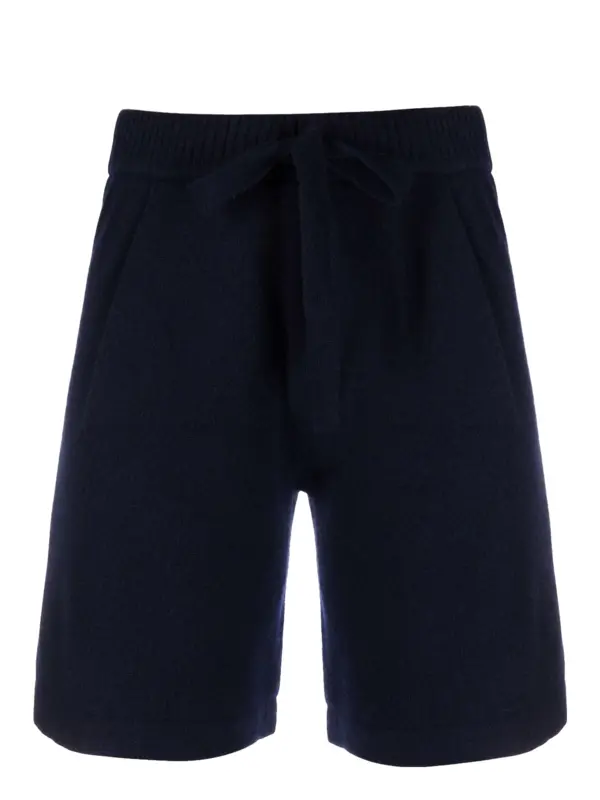 P.a.r.o.s.h Knitted Drawstring Waist Shorts - Blue