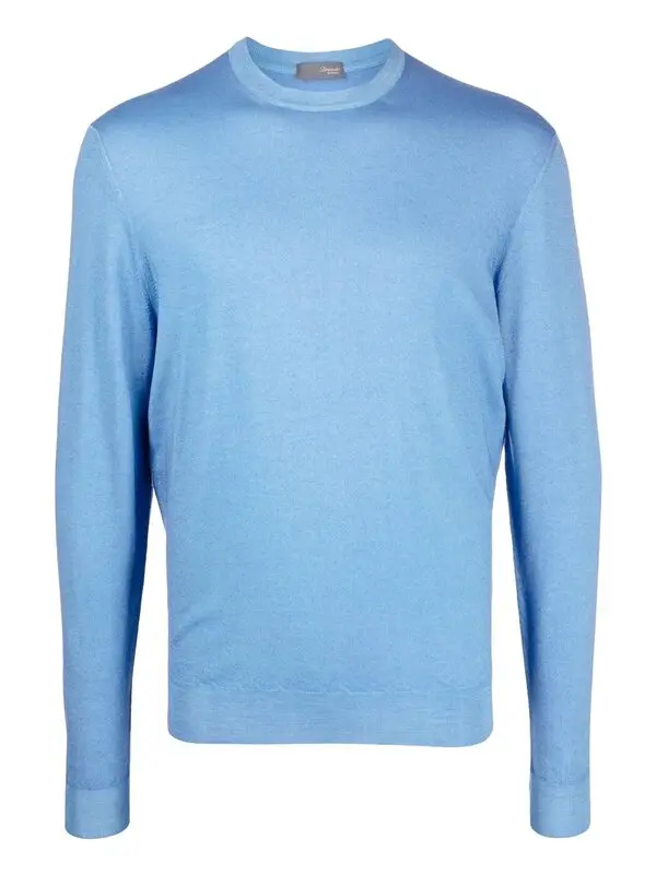 DRUMOHR Crew-neck Knit Jumper - Blue