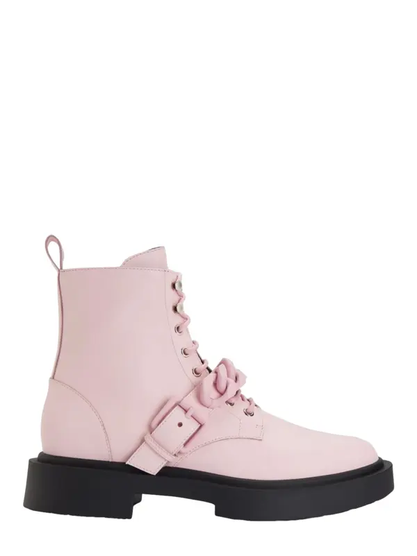 GIUSEPPE ZANOTTI Adric Chain-trim Ankle Boots - Pink
