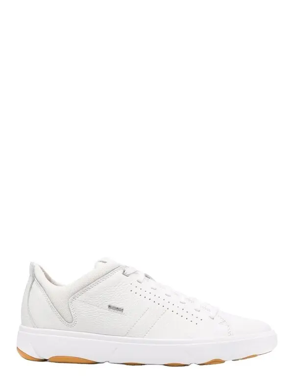 Geox Nebula Leather Sneakers - White
