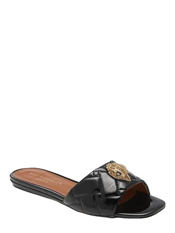 Kurt Geiger Kensington Slide Sandals - Black