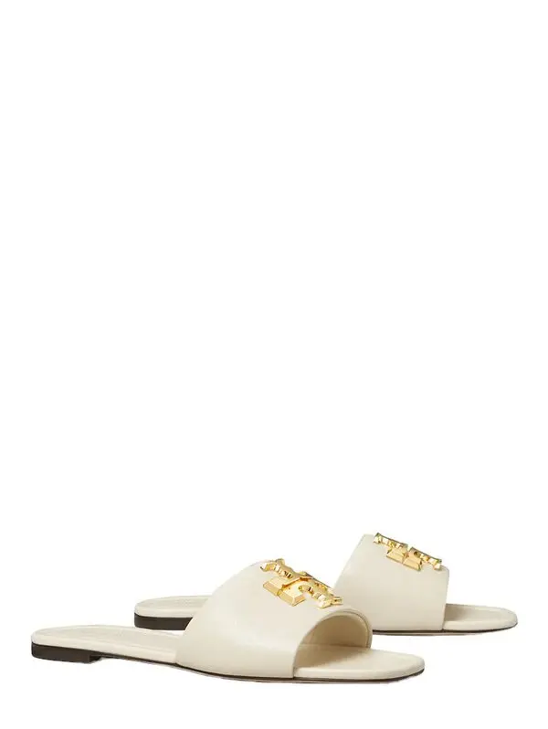 Tory Burch Eleanor Slide - Light Cream/gold