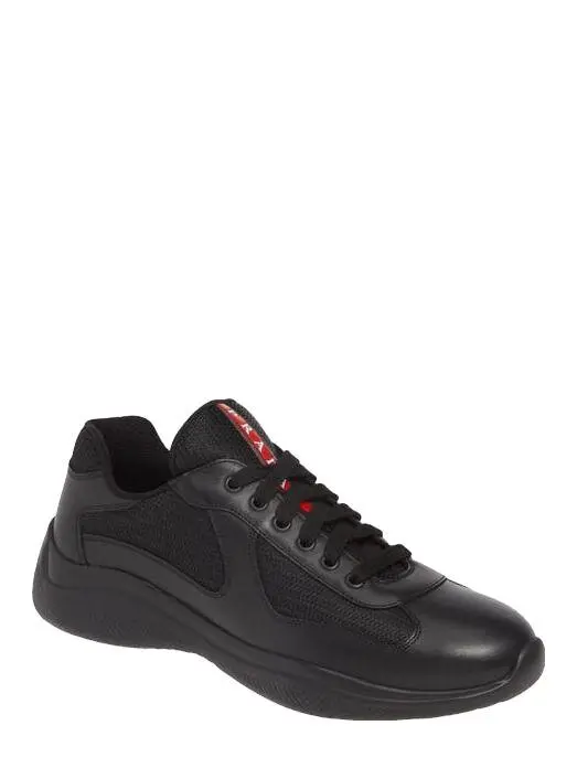 Prada America’s Cup Leather Sneakers - Nero Black