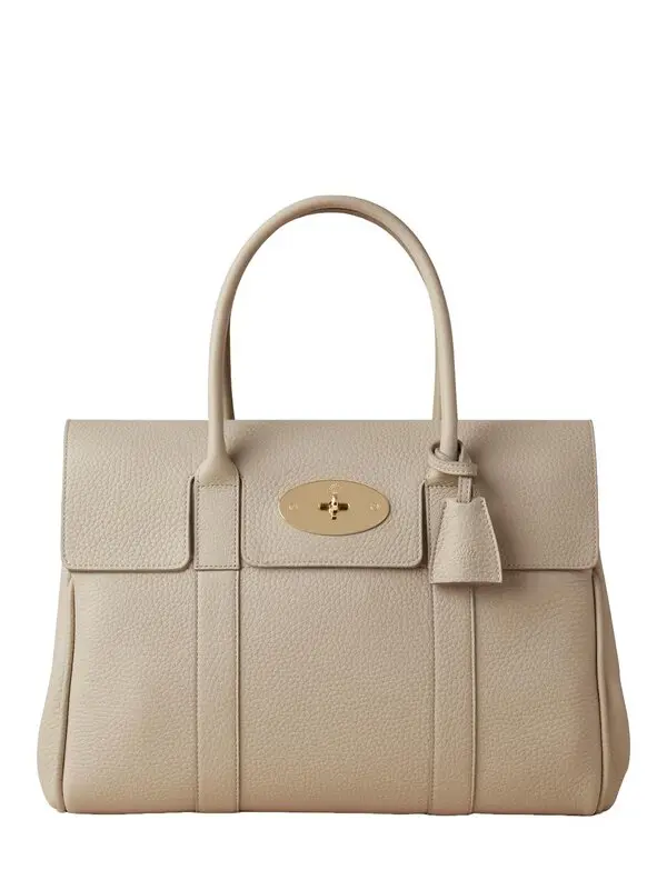 Mulberry Bayswater Leather Satchel - Chalk