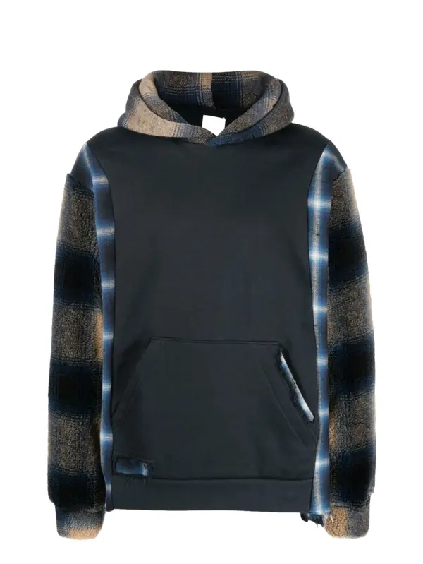 Alchemist Panelled Pullover Hoodie - Blue