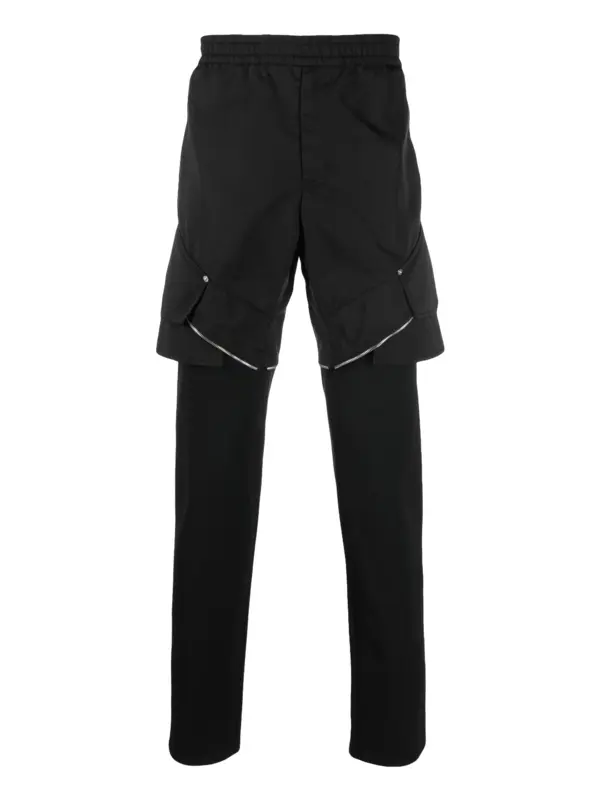 1017 Alyx 9sm Zip-detail Layered Trousers - Black