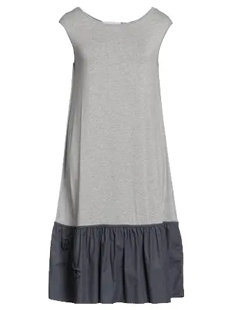 ELISA CAVALETTI BY DANIELA DALLAVALLE Elisa Cavaletti Two-tone Flared Midi Dress - Grey