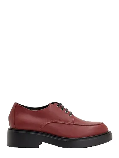 LEONARDO PRINCIPI Calfskin Lace-up Shoes - Red