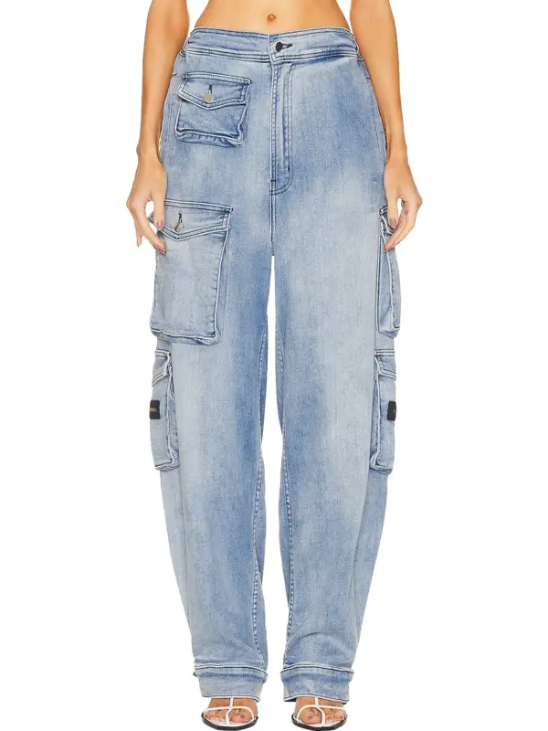 EB DENIM Cargo Pants - Rain Wash