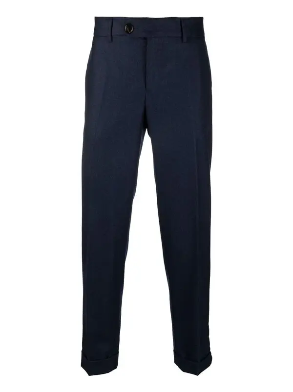 Brunello Cucinelli Cropped Tailored Trousers - Blue
