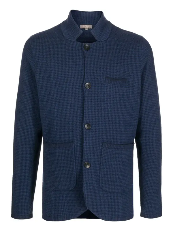 N.peal Knitted Cashmere Blazer - Blue