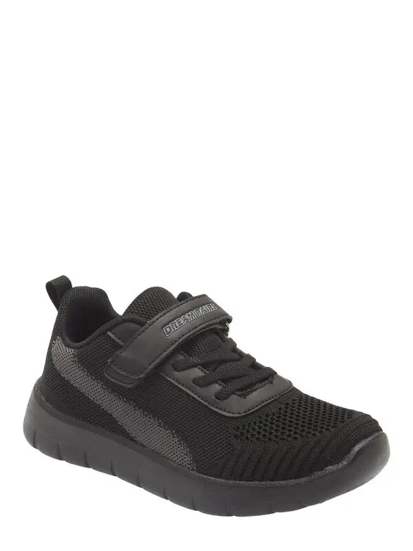 DREAM PAIRS Knit Low Top Sneaker - Black/dark/grey