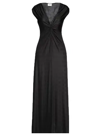 BERNA Maxi Trapeze Dress - Black
