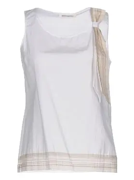 Ermanno Scervino Woven Top With Bow Detail - White