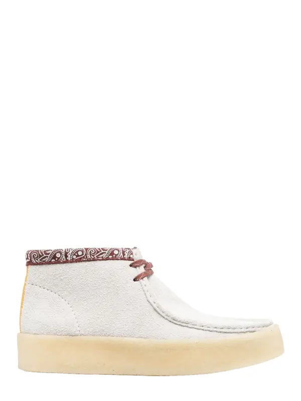 Clarks Paisley-print Ankle Boots - White