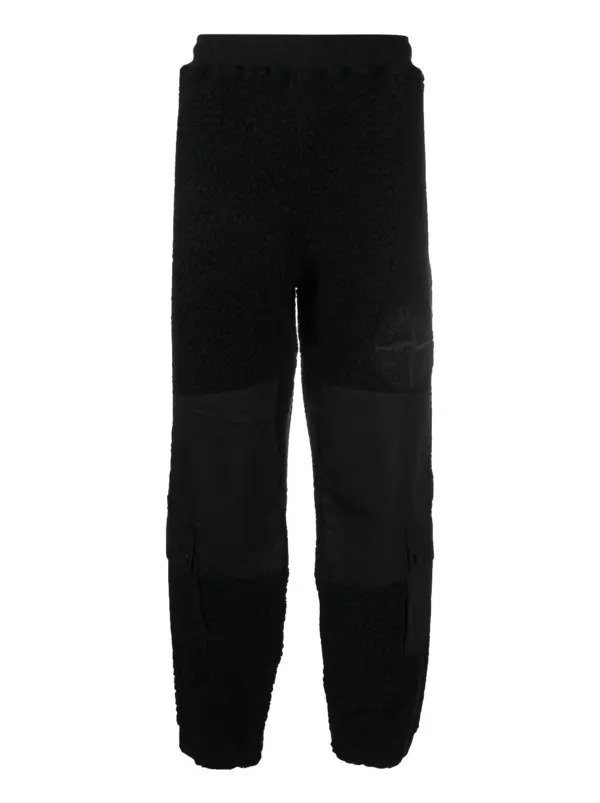 Stone Island Patch-pocket Cargo Trousers - Black