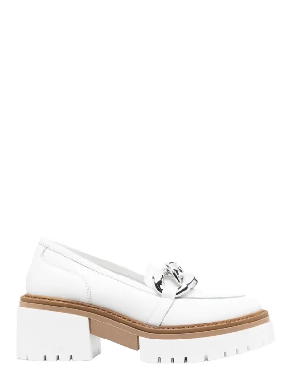 VAMSKO Iris 65mm Leather Loafers - White