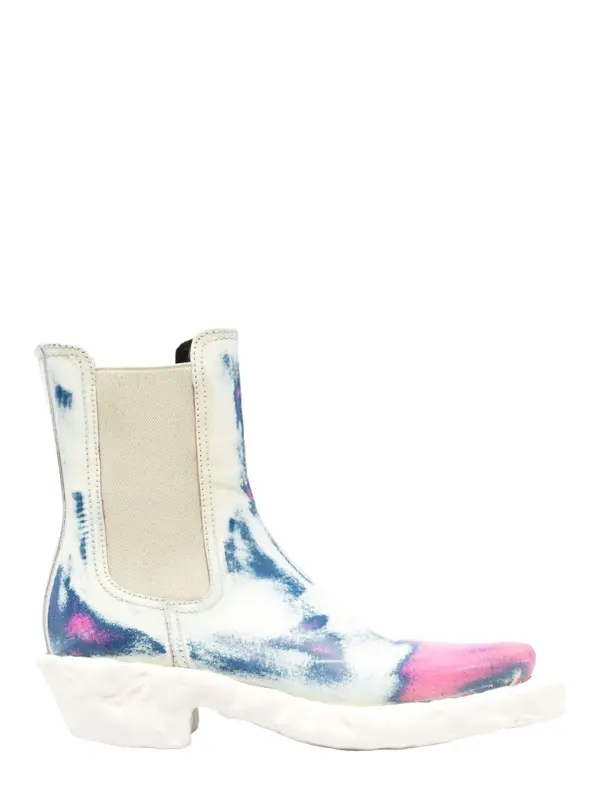 Camper Distressed-effect Ankle Boots - Neutrals