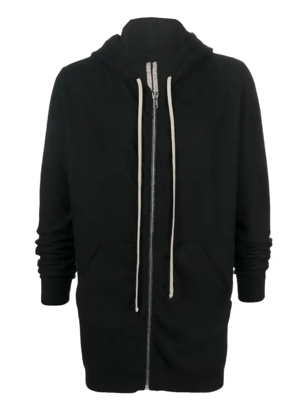 Rick Owens Cashmere Zip-up Hoodie - Black