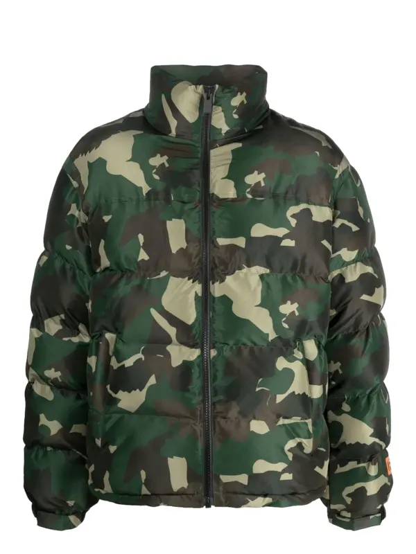 Heron Preston Camouflage-print Padded Jacket - Green