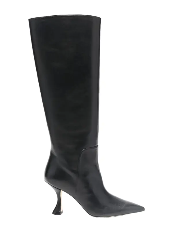 STUART WEITZMAN 95mm Pointed Leather Boots - Black