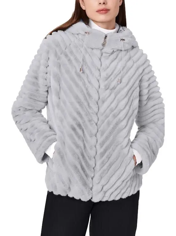 Bernardo Faux Fur Jacket - Grey