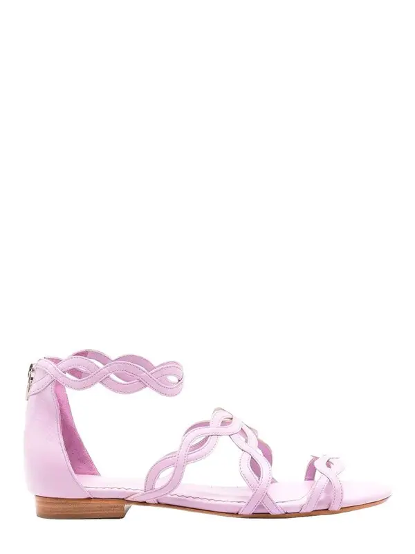 STUDIO CHOFAKIAN Naomi Ii Flat Sandals - Purple