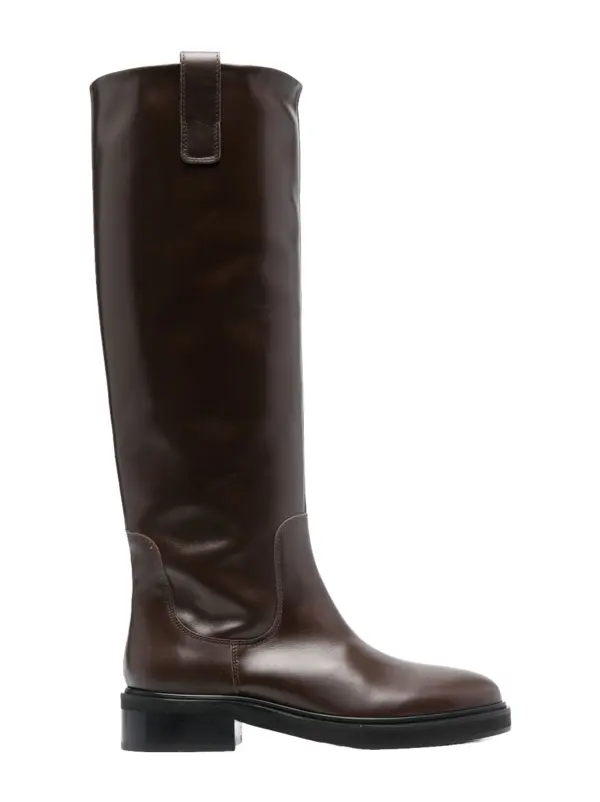 AeydĒ Knee-length Leather Boots - Brown