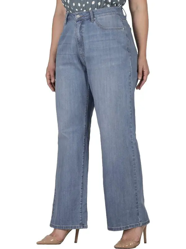 STANDARDS & PRACTICES High-waist Wide-leg Jeans - Light Blue