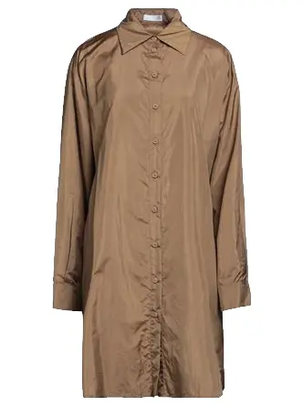 DOUUOD Mini Shirt Dress - Brown