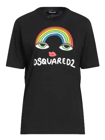 Dsquared2 Printed Cotton T-shirt - Black