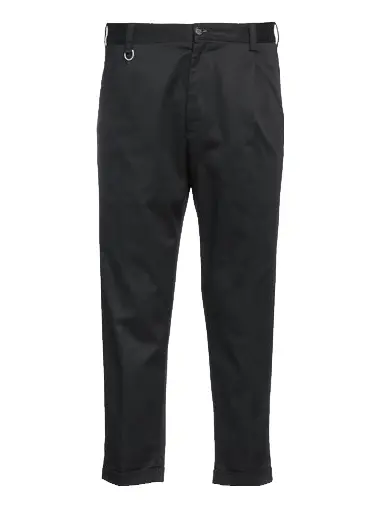 PAOLO PECORA Pants Size Cotton, Elastane - Black
