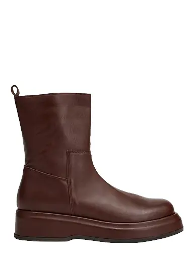 LEONARDO PRINCIPI Leather Ankle Boots - Brown