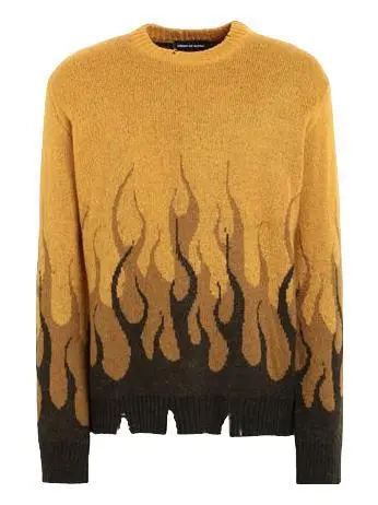 VISION OF SUPER Jacquard-knit Sweater - Yellow