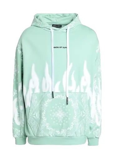 VISION OF SUPER Two-tone Cotton Sweatshirt - Green