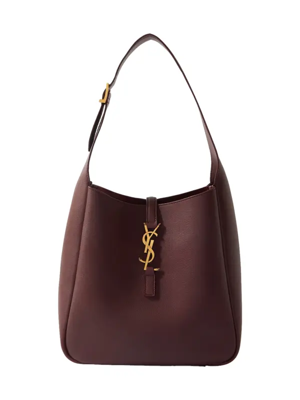Saint Laurent Le 5 À 7 Supple Small Shoulder Bag - Burgundy
