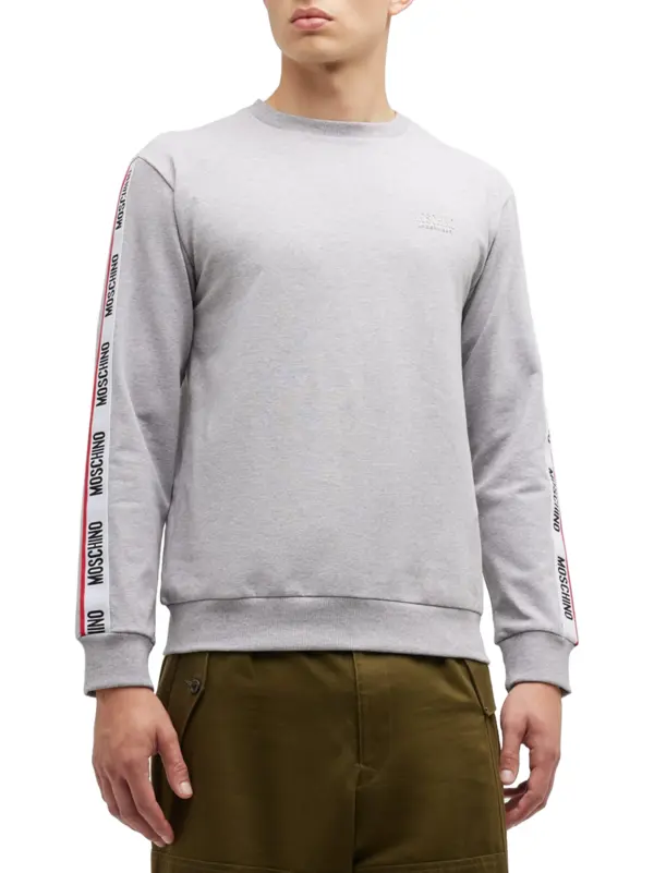 Moschino Logo Tape Sweatshirt - Grey