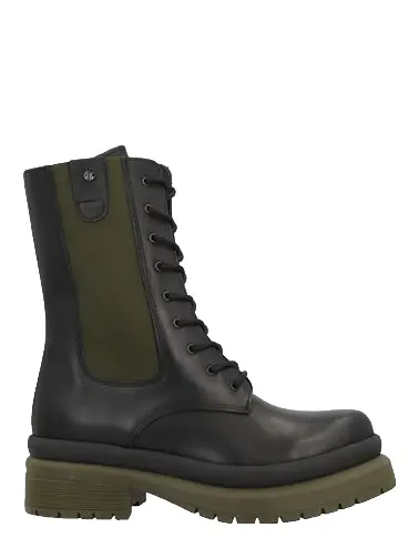 BALDININI Ankle Boots In Calfskin And Textile Fibers - Black