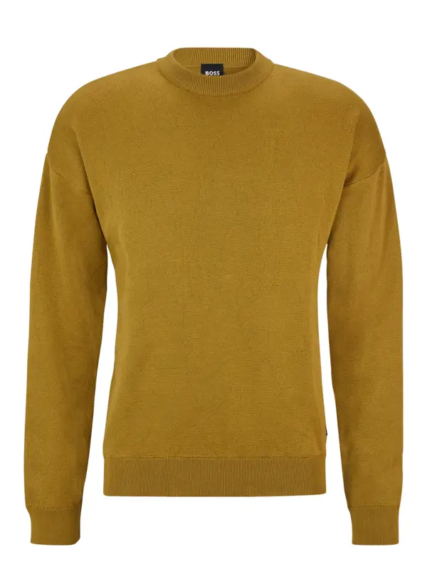 Hugo Boss Cotton Crew-neck Sweater - Green