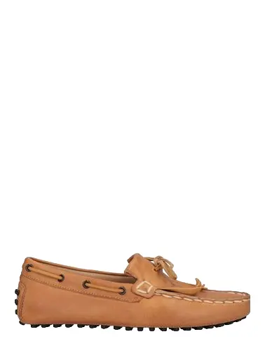 TOD'S Leather Loafers With Fringe - Brown