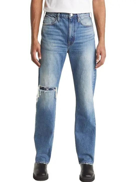FRAME The Boxy Ripped Jeans - Clayton Rips