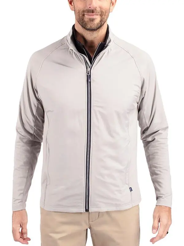 Cutter & Buck Adapt Knit Hybrid Full Zip Jacket - Polished
