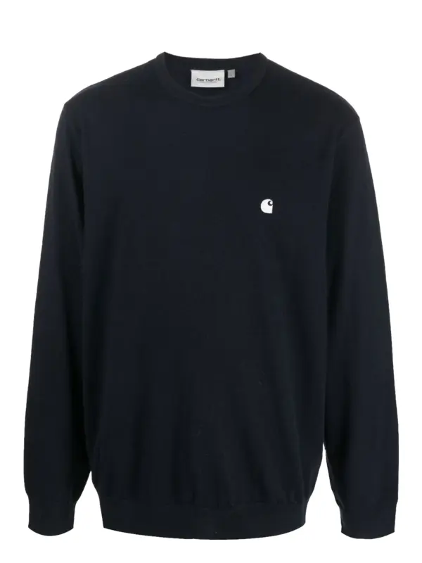 Carhartt Work In Progress Embroidered Logo Jumper - Blue