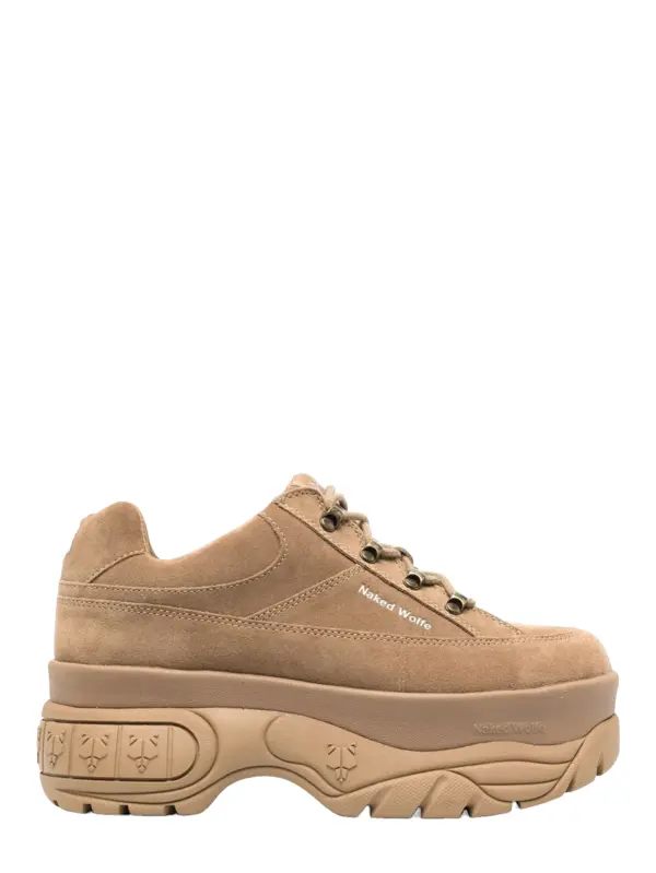 NAKED WOLFE Sporty 70mm Platform Sneakers - Neutrals
