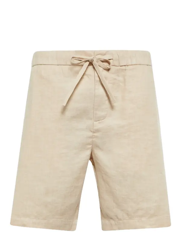 Frescobol Carioca Felipe Linen And Cotton Shorts - Beige