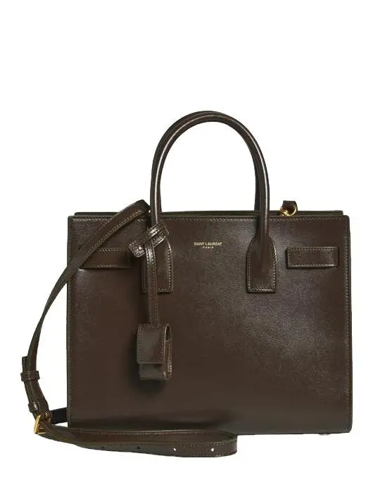 Saint Laurent Baby Sac De Jour Leather Tote - Light Musk